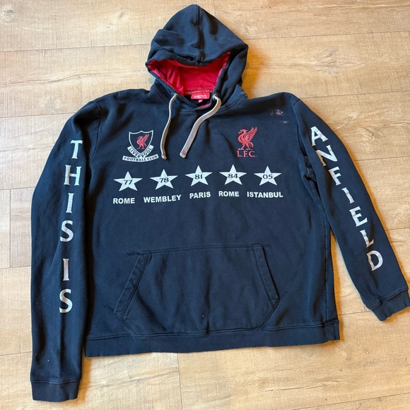 Liverpool | Shirts | Y2k Liverpool Fc Black Red Graphic Hoodie This Is ...